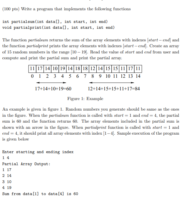 Solved (100 pts) Write a program that implements the | Chegg.com