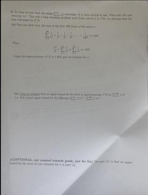 eonverge to 9 This was 4 long standing problem until | Chegg.com