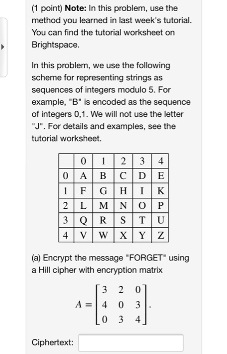 Solved (1 point) Note: In this problem, use the method you | Chegg.com