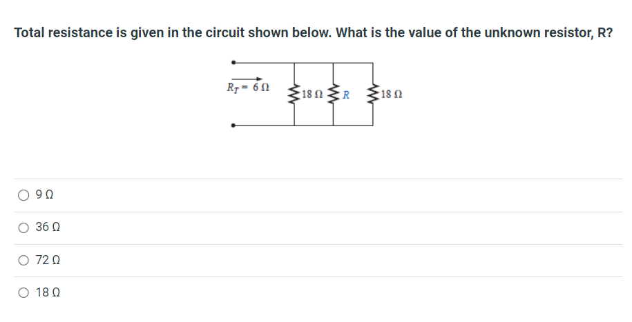 Solved Total resistance is given in the circuit shown below. | Chegg.com