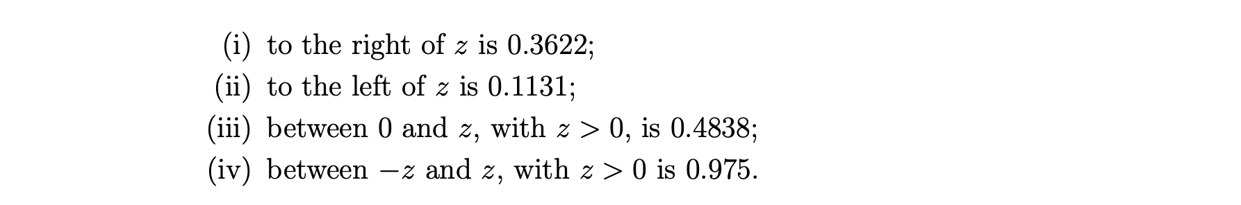 Solved Use the standard normal table offered on Canvas to | Chegg.com