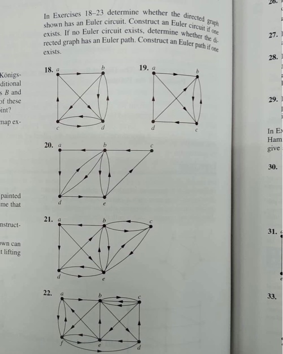 Solved 26. In Exercises 18-23 determine whether the shown | Chegg.com