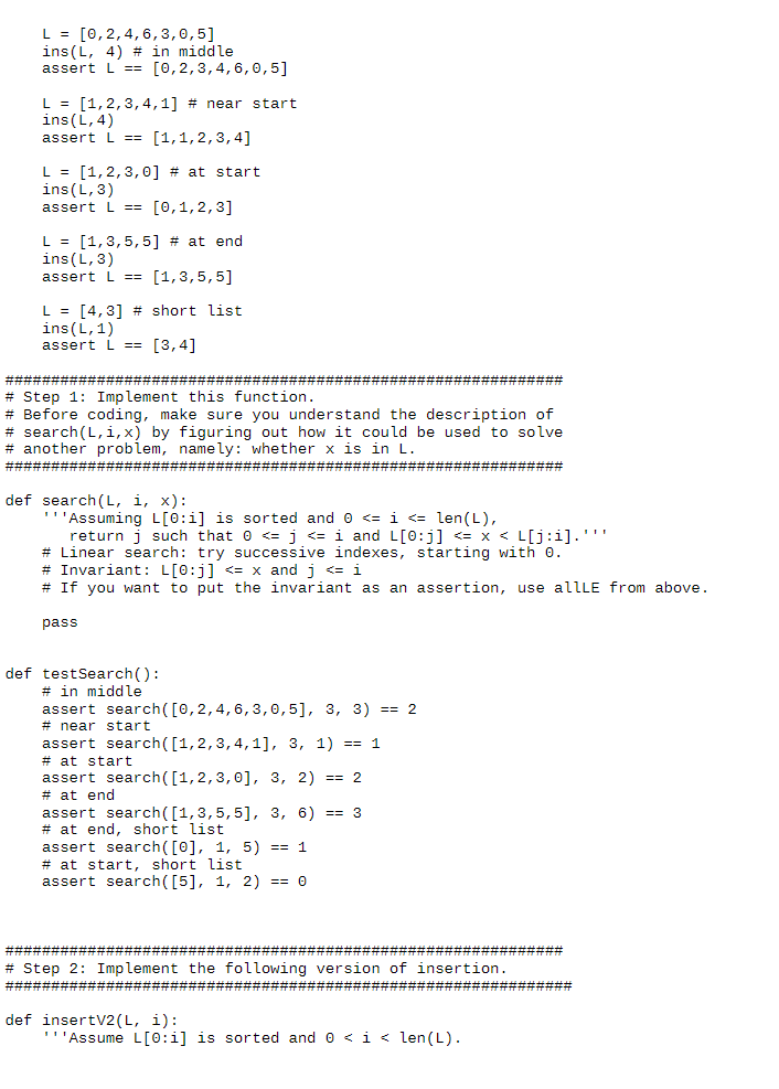 Solved # # Definitions # # "Sorted" means ascending order, | Chegg.com
