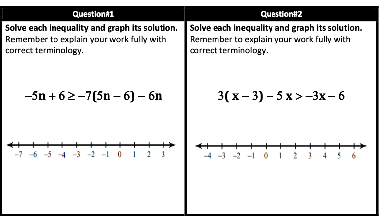Solved Question#1 Solve each inequality and graph its | Chegg.com