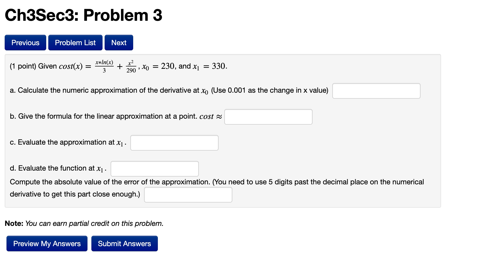 Solved Ch3Sec3: Problem 3 Previous Problem List Next (1 | Chegg.com
