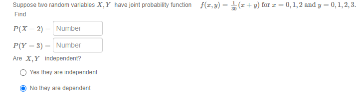 Solved Suppose two random variables X,Y have joint | Chegg.com