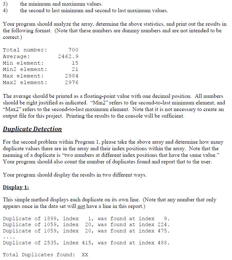 HW 8 - Array Analysis Numerical Integration | Chegg.com