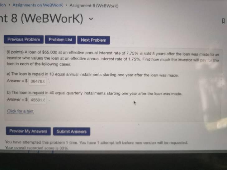 lon → Assignments on WebWork Assignment 8 (WebWork) | Chegg.com