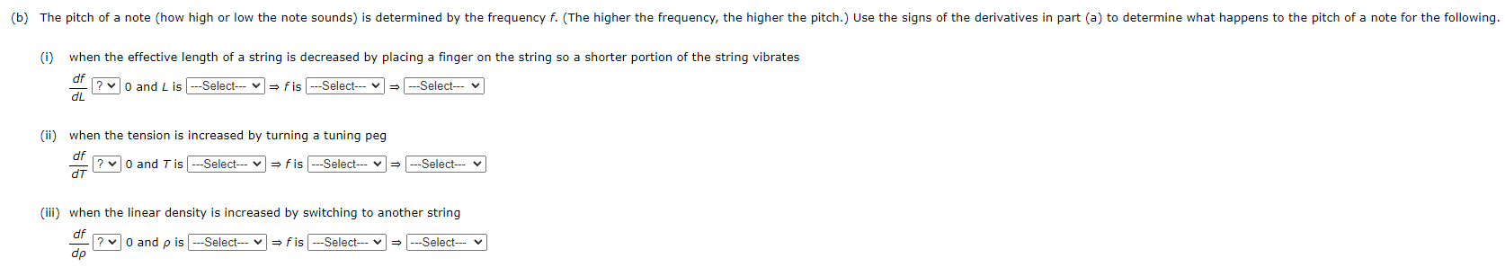 Solved The frequency of vibrations of a vibrating string is | Chegg.com