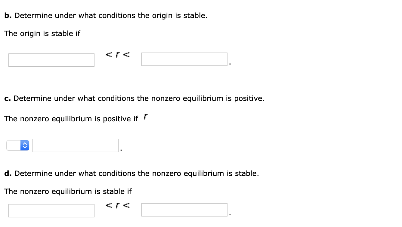 Solved Consider the following formulation of the logistic | Chegg.com Solved Consider the following formulation of the logistic | Chegg.com