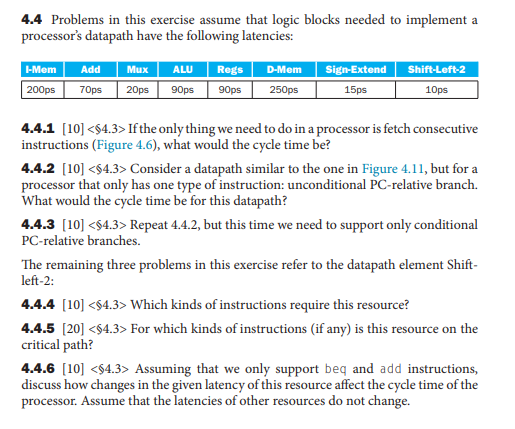 Solved 4.4 Problems in this exercise assume that logic | Chegg.com