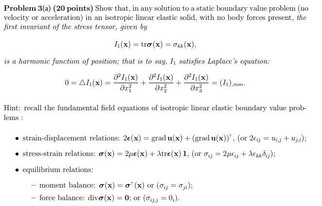 = Problem 3(a) (20 points) Show that, in any solution | Chegg.com
