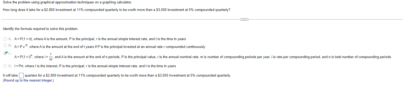 Solved Solve the problem using graphical approximation | Chegg.com