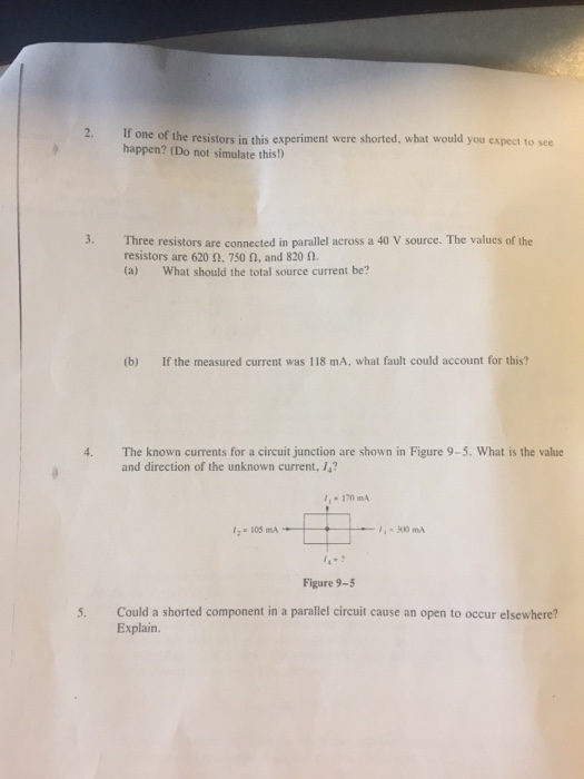 Solved Parallel Circuits Date Class Reading: Floyd, Sections | Chegg.com