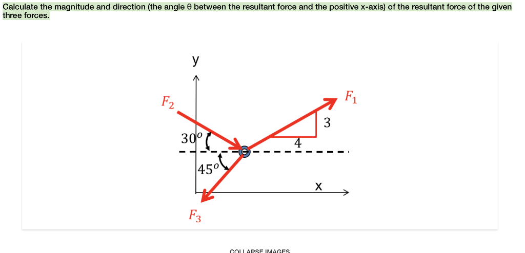 Solved Calculate The Magnitude And Direction The Angle