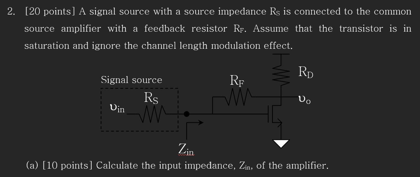 Solved 2. [20 points] A signal source with a source | Chegg.com
