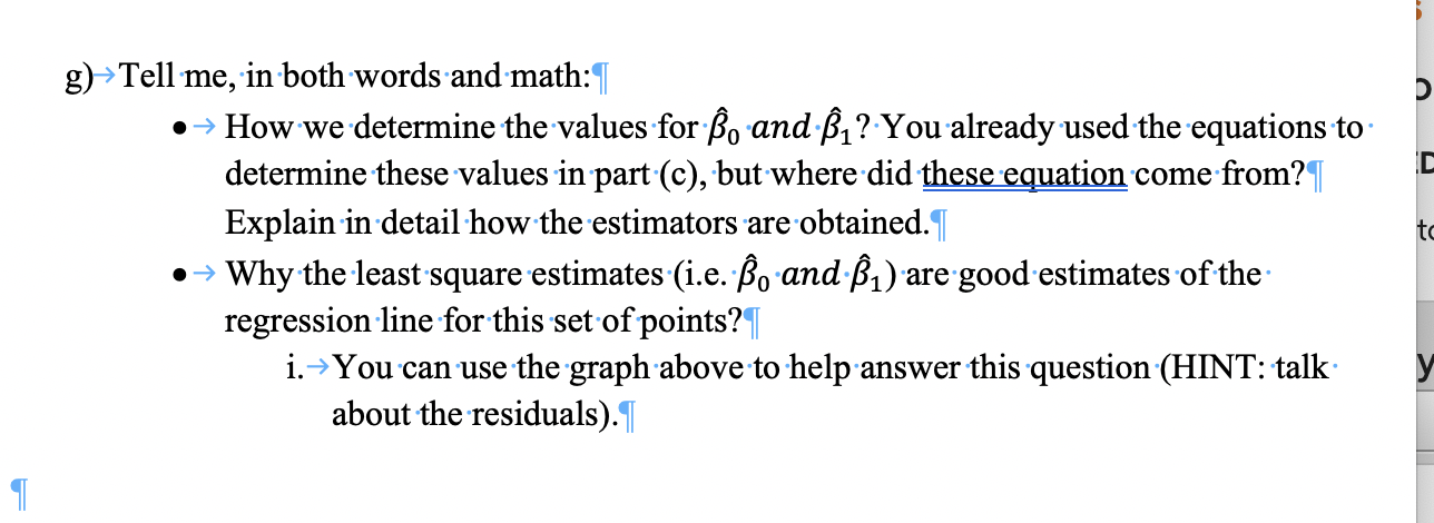 Solved c)--Calculate-Bo and ß1, write out the equation for | Chegg.com