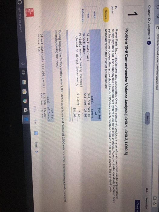 Solved Chapter 10 Assignment 6 Problem 10 9 Comprehensive 4330