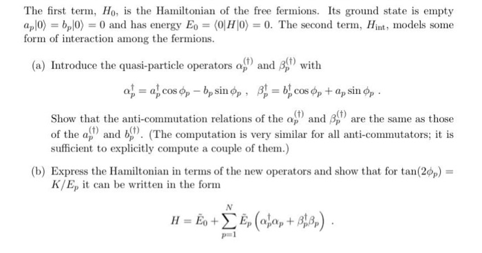 Solved Problem 7: A Non-Trivial Vacuum Consider the toy | Chegg.com