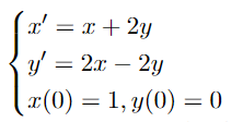Solved solve the system of linear differential equations: | Chegg.com
