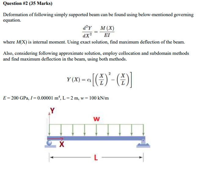 Solved Question #2 (35 Marks) Deformation of following | Chegg.com