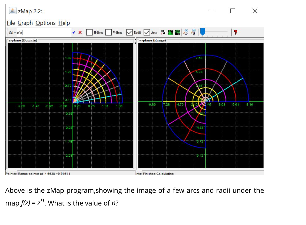 Solved - zMap 2.2: Х Eile Graph Options Help x H-lines | Chegg.com
