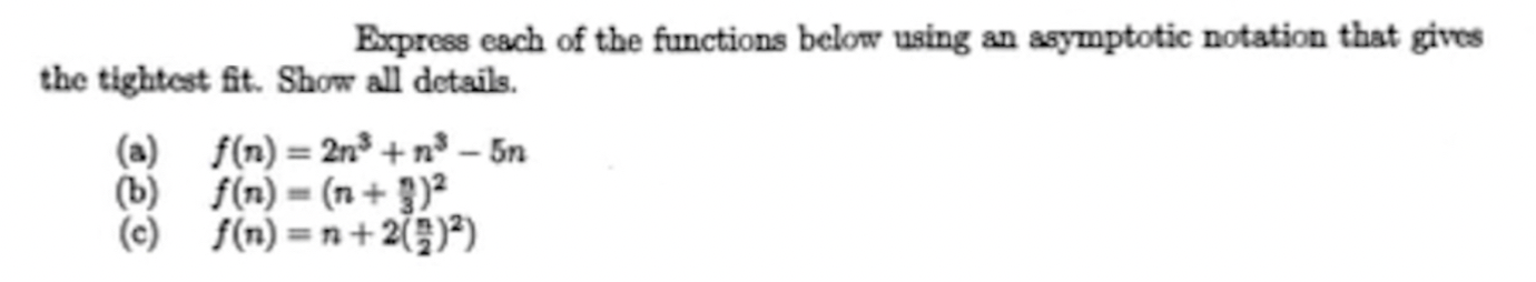 Solved Express each of the functions below using an | Chegg.com