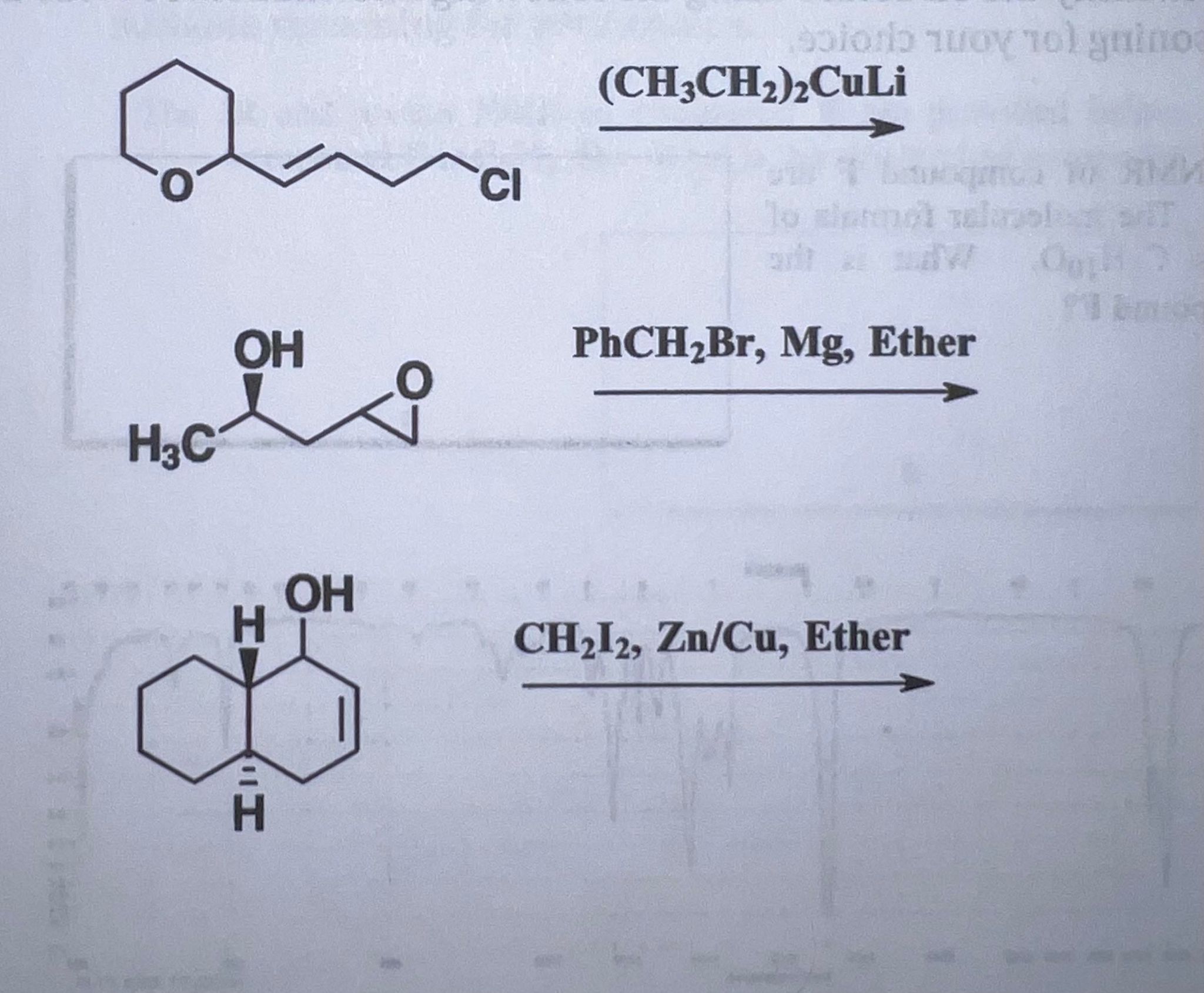 Solved (CH3CH2)2CuLi OH CH2I2,Zn/Cu, Ether | Chegg.com