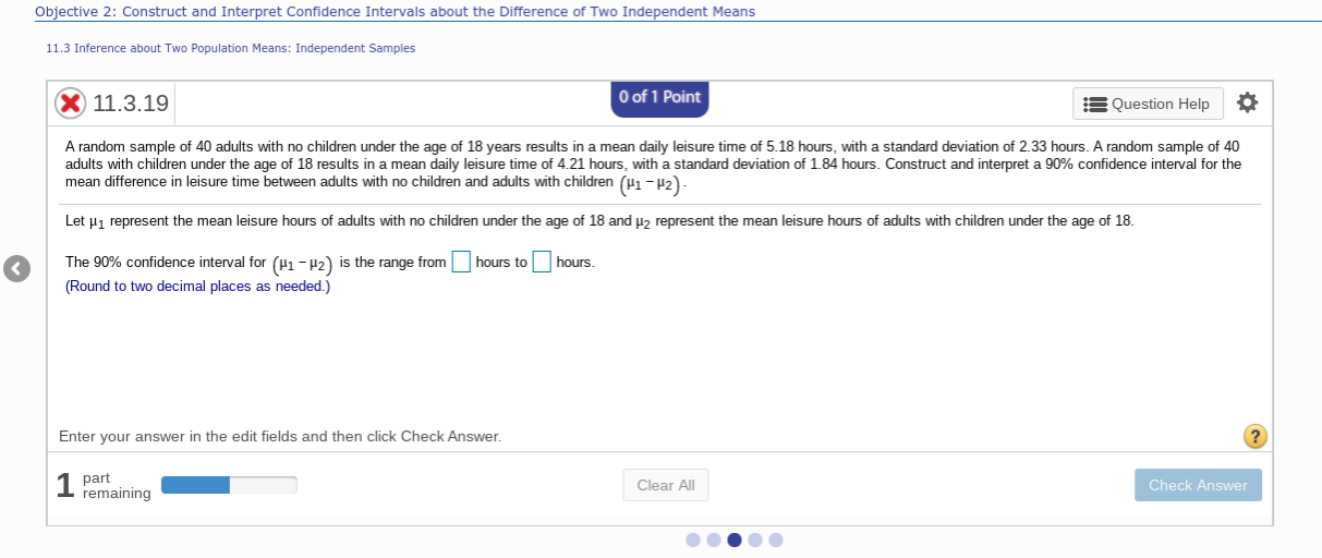 Solved Objective 2: Construct and Interpret Confidence | Chegg.com
