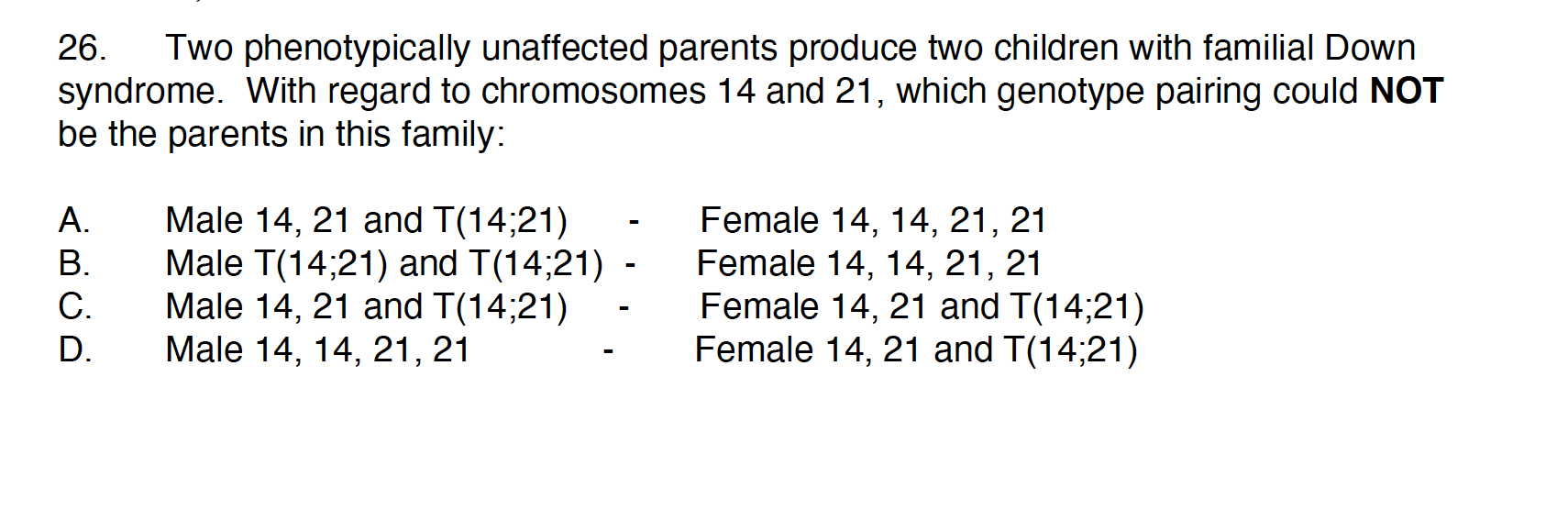Solved 26. Two phenotypically unaffected parents produce two | Chegg.com