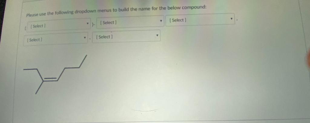 Solved Please use the following dropdown menus to build the | Chegg.com