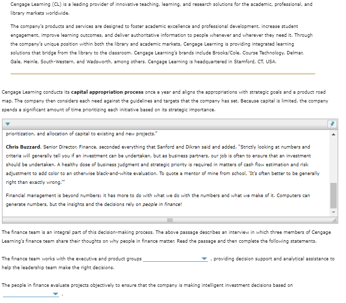 Cengage Learning (CL) is a leading provider of | Chegg.com
