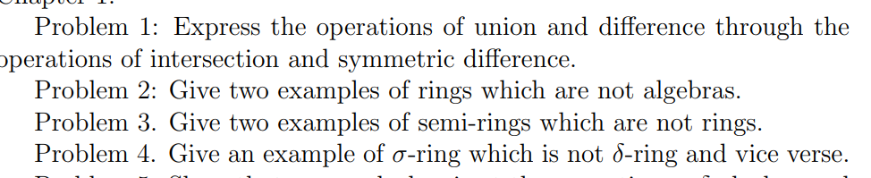 Solved Problem 1: Express the operations of union and | Chegg.com
