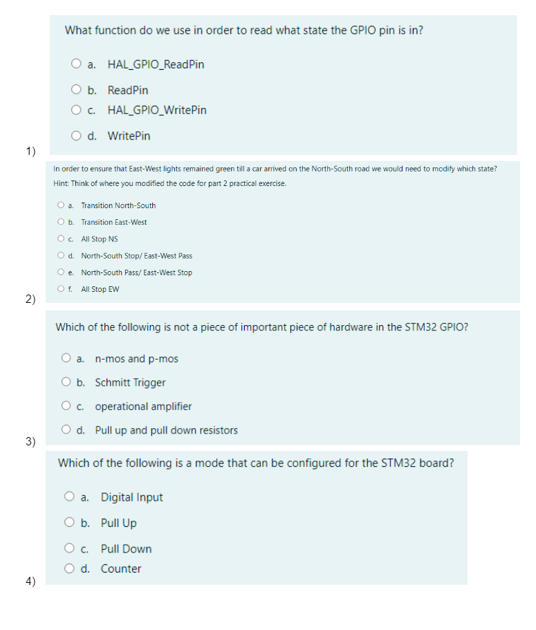 Solved What function do we use in order to read what state | Chegg.com