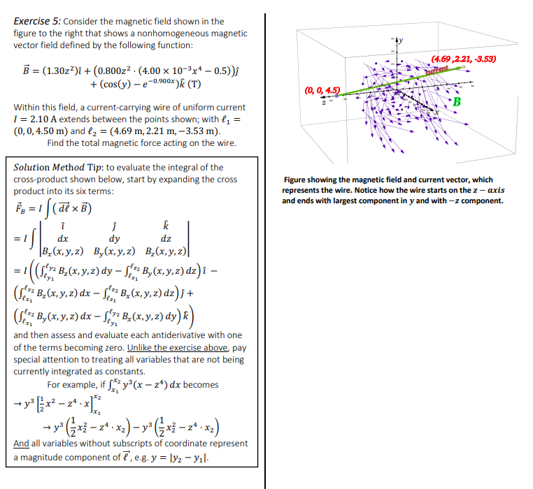 Exercise 5: Consider the magnetic field shown in the | Chegg.com