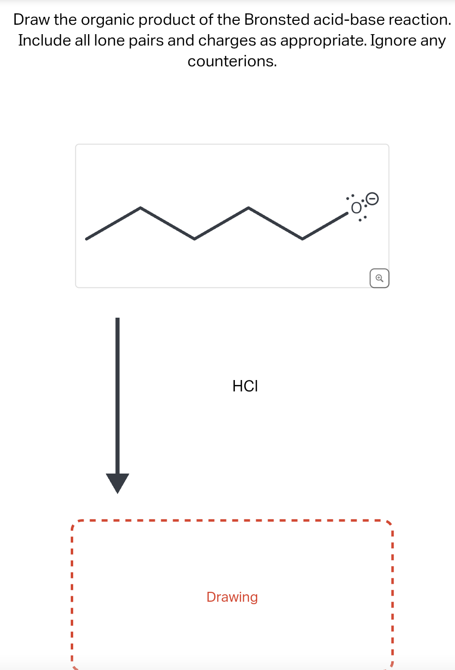 Solved Draw the organic product of the Bronsted acid-base | Chegg.com