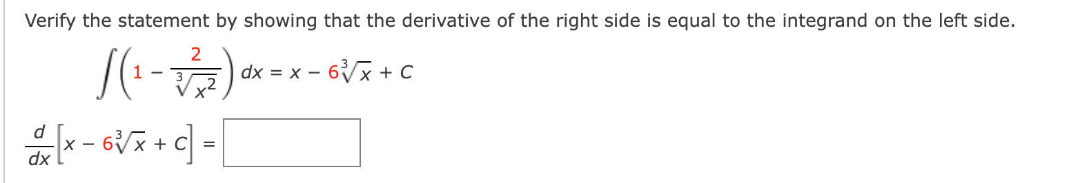Solved Verify the statement by showing that the derivative | Chegg.com