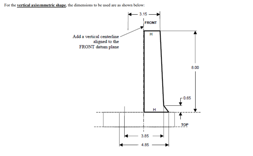 Solved Problem 1: Make the following simple shape using the | Chegg.com
