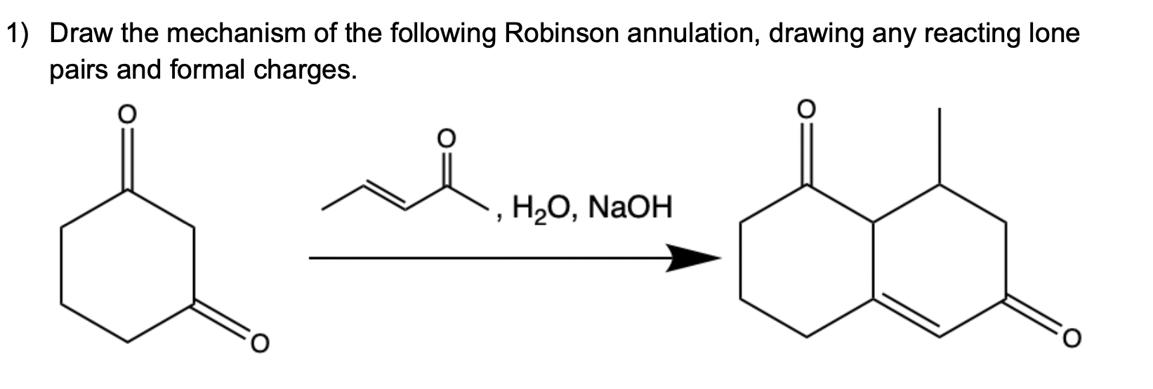 Solved 1) Draw the mechanism of the following Robinson | Chegg.com