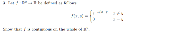 Solved 3. Let f:R2→R be defined as follows: | Chegg.com
