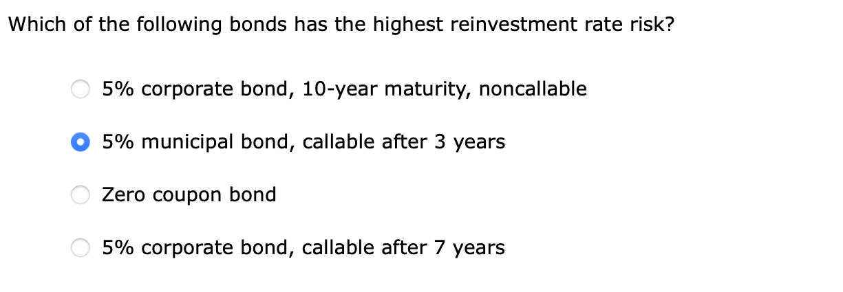 Solved Vhich of the following bonds has the highest | Chegg.com