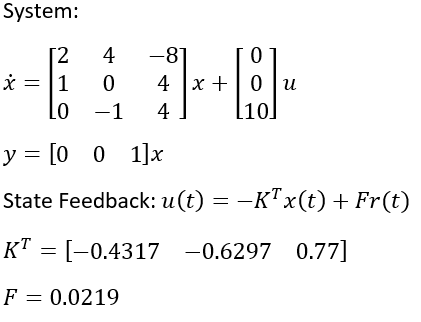 Solved Matlab Code for Plotting closed loop system response | Chegg.com