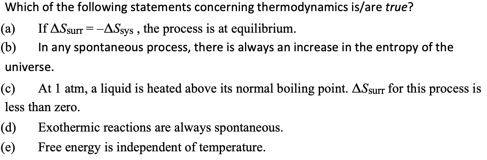 Solved Which of the following statements concerning | Chegg.com