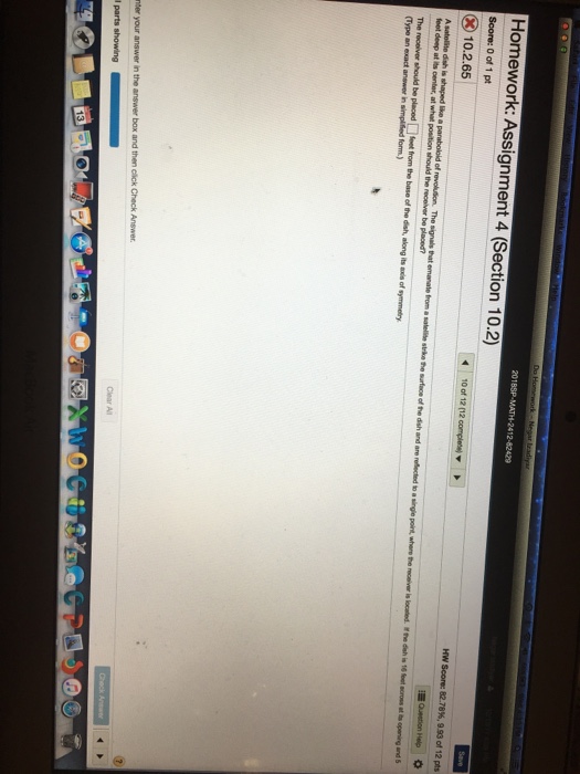 Solved Homework Assignment 4 Section 10 2 ⓧ 10 2 65 Clear