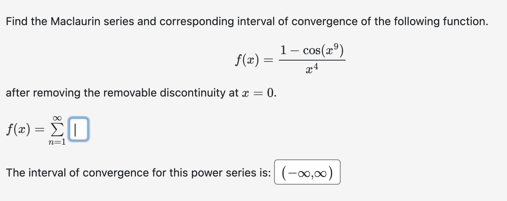 Solved Find the Maclaurin series and corresponding interval | Chegg.com
