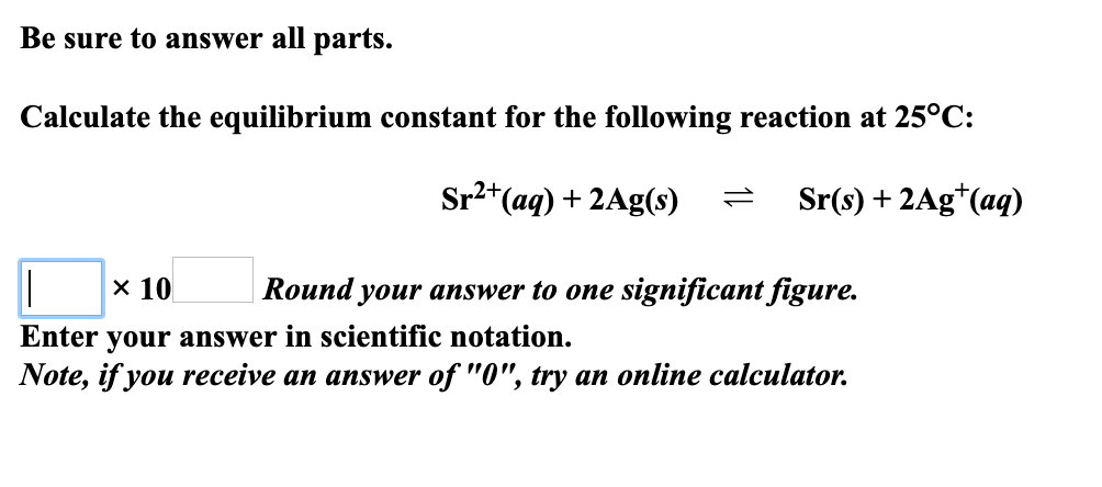 Solved Be Sure To Answer All Parts Calculate The