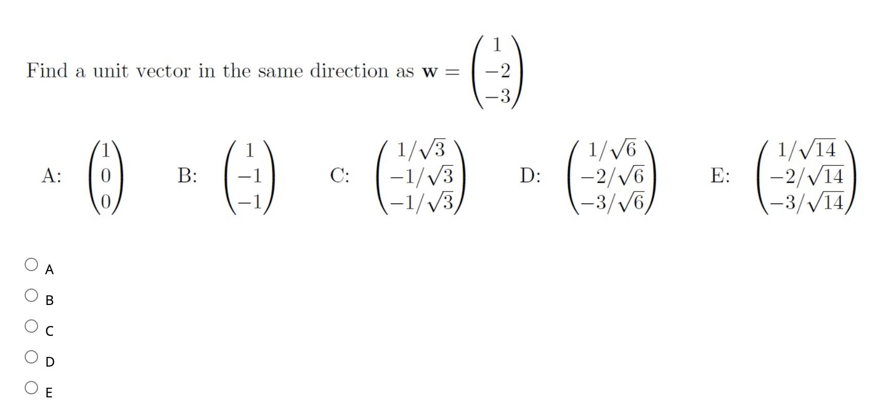 Solved Find a unit vector in the same direction as | Chegg.com