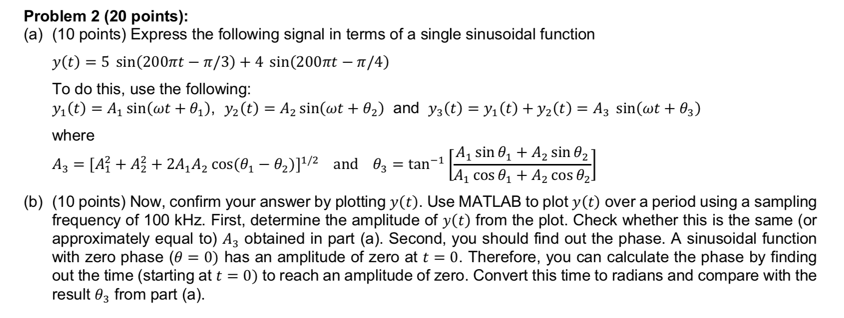 Solved Problem 3 (30 points): Here, you will use complex | Chegg.com