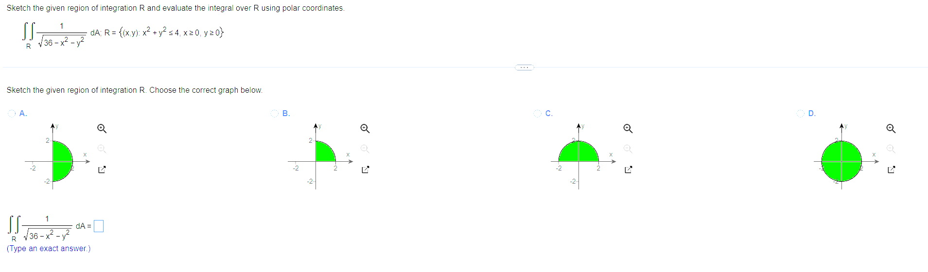 Solved 5. Sketch the given region of integration R and | Chegg.com
