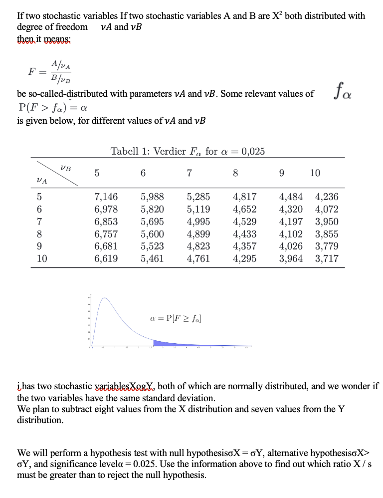 Solved If two stochastic variables If two stochastic | Chegg.com